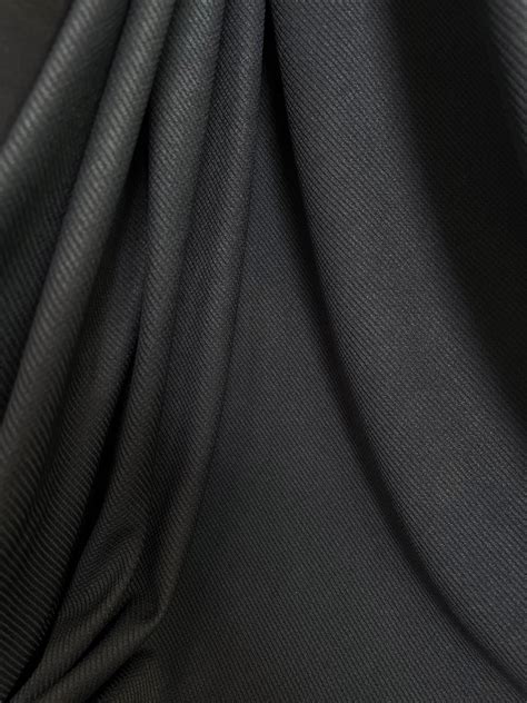 Ribbed Sport Poly Jersey Jet Black Metrotextilesnyc