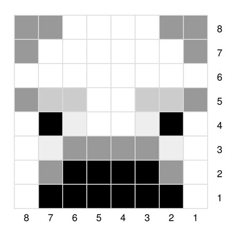 Polar Bear Bobble Stitch Graph For Fabric Crafts