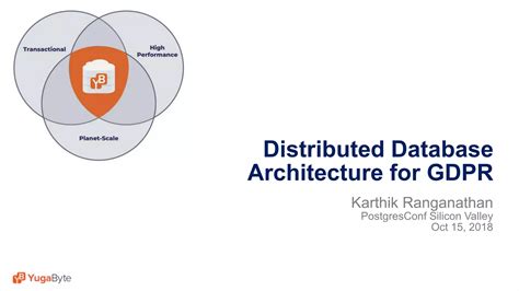 Distributed Database Architecture For Gdpr Ppt