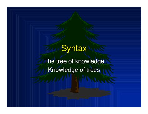 Understanding Syntactic Categories And Phrase Structure In English Slides Linguistics Docsity