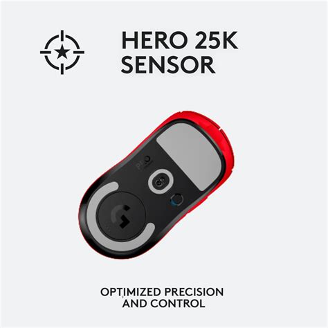 Logitech G Pro X Superlight Red Wireless Gaming Mouse