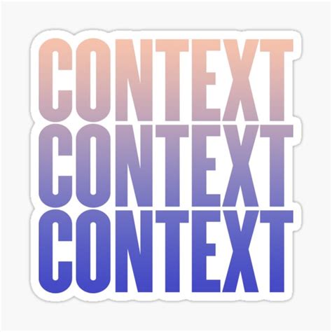 context context context v 3 sticker for sale by x1brett redbubble