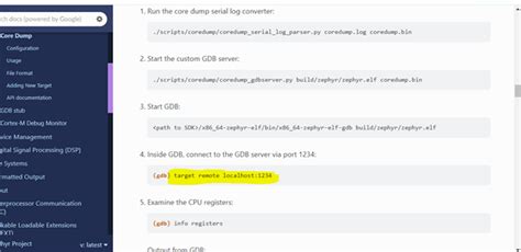 Generating Coredump And Saving Into Flash Is There Is Any Proper Steps Are There Nordic Q A