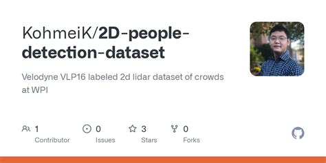 Github Kohmeik 2d People Detection Dataset Velodyne Vlp16 Labeled 2d Lidar Dataset Of Crowds