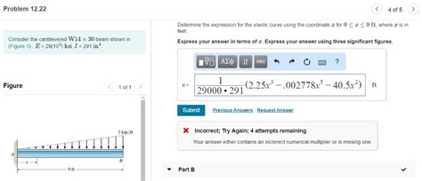 solved problem 12 22 4 of 5 determine the expression for