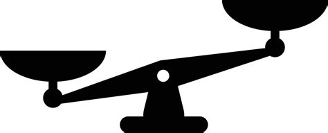 Scale Icon On White Background Balance Scale Sign Flat Style Simple