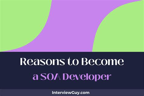 25 Reasons To Become A Soa Developer Conquer The It World