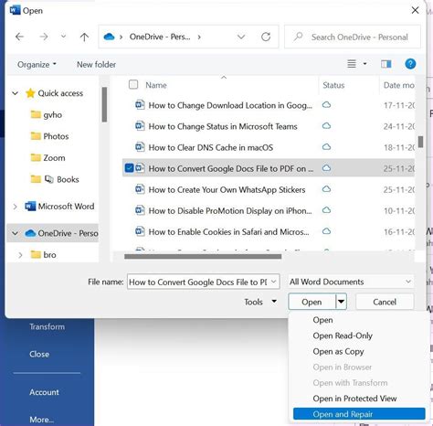 Top 4 Ways To Fix Microsoft Word Not Responding On Windows 11 10 Guiding Tech