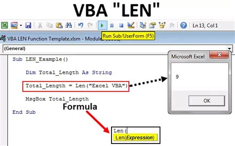 Fonction Vba Len Comment Utiliser Len Pour Trouver La Longueur De La Chaîne Dans Excel