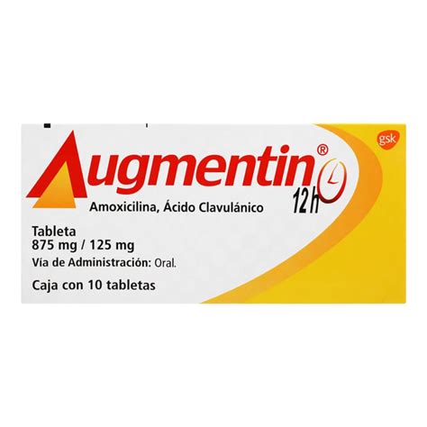 Augmentin 12h 875 Mg 125 Mg 10 Tablets Price Vida Farmacias