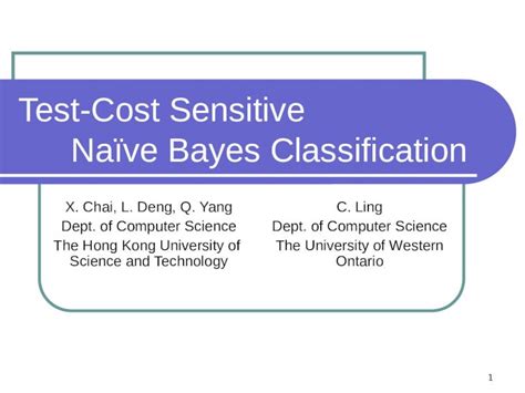 PPT Test Cost Sensitive Naïve Bayes Classification DOKUMEN TIPS