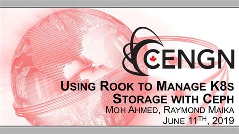 Using Rook To Manage Kubernetes Storage With Ceph Ppt