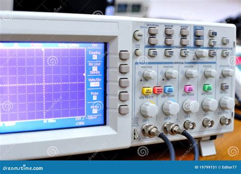 Oscilloscope Connectors Cables Royalty Free Stock Image Cartoondealer