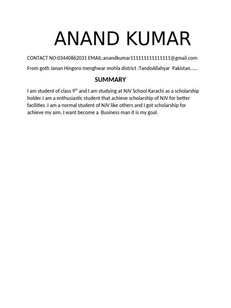 Anand Kumar Pdf