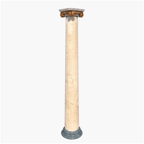 Ionic Column Free 3d Model Obj Stl Free3d
