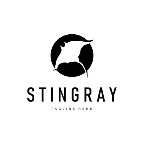 Mantarraya Logo Sencillo Silueta 51969627 Vector En Vecteezy