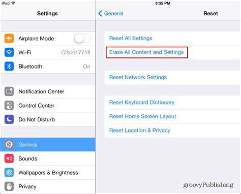How To Erase And Reset Your IOS Device To Factory Settings