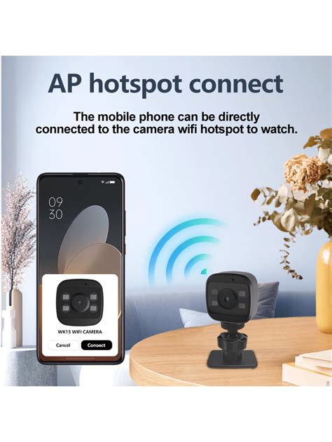 กล้องวงจรปิดอัจฉริยะ Hd ขนาดเล็ก 720p รองรับการเชื่อมต่อ Bluetooth Wifi ฟังก์ชันการบันทึก มุม