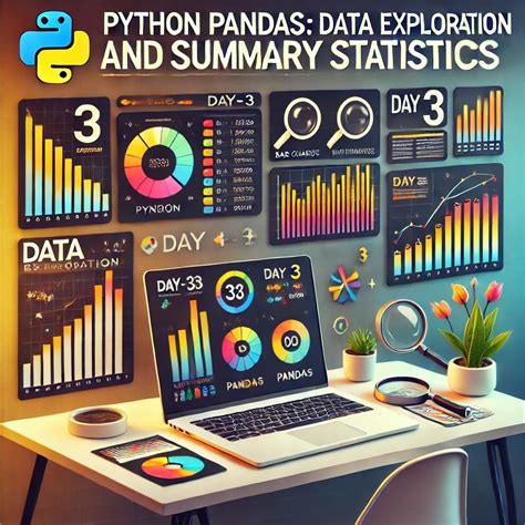 𝗣𝘆𝘁𝗵𝗼𝗻 𝗣𝗮𝗻𝗱𝗮𝘀 𝗗𝗮𝘆 𝟯 𝗗𝗮𝘁𝗮 𝗘𝘅𝗽𝗹𝗼𝗿𝗮𝘁𝗶𝗼𝗻 𝗮𝗻𝗱 𝗦𝘂𝗺𝗺𝗮𝗿𝘆 𝗦𝘁𝗮𝘁𝗶𝘀𝘁𝗶𝗰𝘀