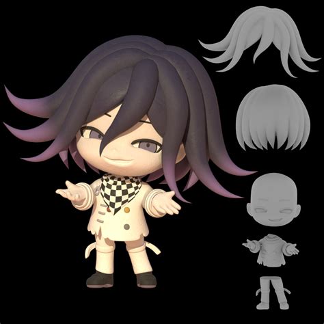 🗝️ Kokichi Danganronpa Chibi Figure・ Stl File For 3d Printing・cults