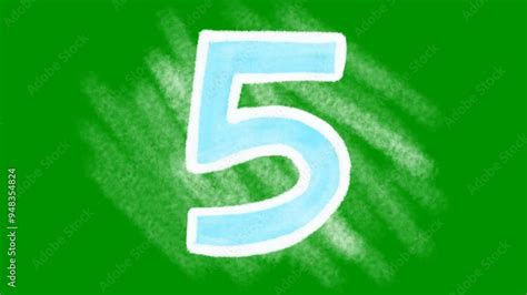 Countdown Animation In 10 Seconds On Green Screen Countdown In