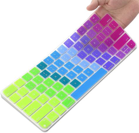 Silicone Keyboard Cover Skin For 24“ Imac Magic Keyboard With Touch Id A2449 And Magic Keyboard