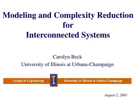 ppt modeling and complexity reduction for interconnected systems