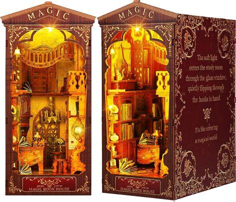 Miniatur Bibliothek Diy Book Nook Kit Für Erwachsene 3d Jcdat