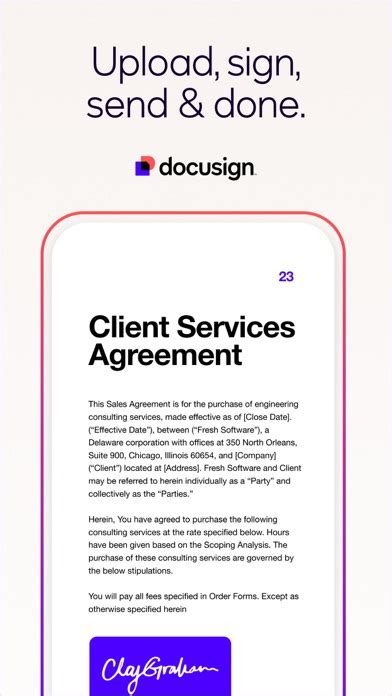 Docusign Upload And Sign Docs For Ios Iphoneipadipod Touch Free