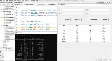 python学生管理系统＋mysql tkinter pyinstaller（终章） 增删改查制作的一个图形化界面 csdn博客