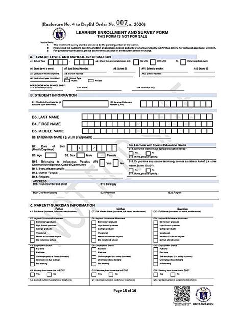 Enrolment Form Pdf