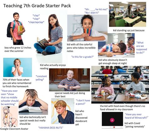 Teaching 7th Grade Starter Pack R Starterpacks