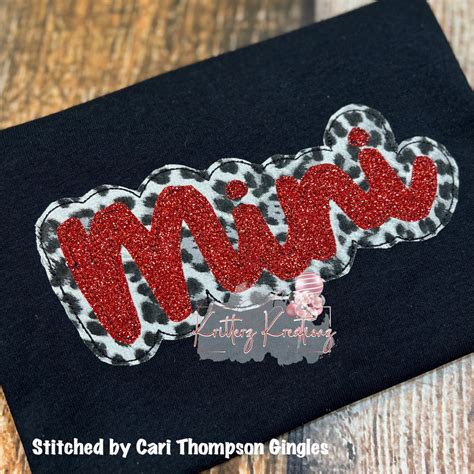 Mini Double Applique Design Mini Offset Applique Design Mama And Mini
