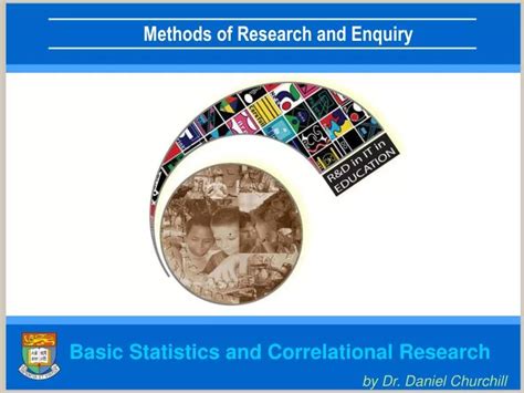 Ppt Basic Statistics And Correlational Research Powerpoint