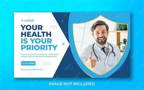 Premium Psd Medical Healthcare Youtube Thumbnail Template Desing