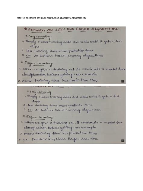 Remarks On Lazy Learning Algorithms Pdf