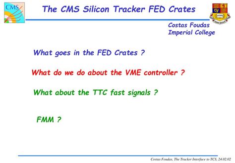 ppt the cms silicon tracker fed crates powerpoint presentation free
