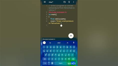 Program To Convert Fahrenheit Into Celsius In C Shorts Coding Cpp