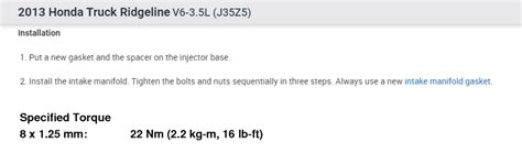 What Are The Torque Specs And Tightening Sequence For The Fuel