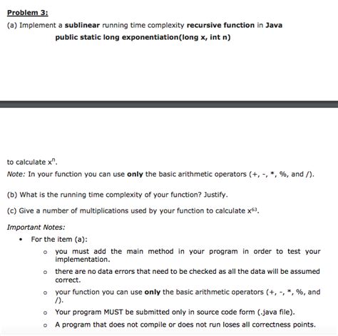 Problem 3 A Implement A Sublinear Running Time Chegg