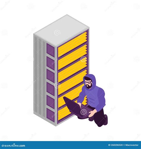 Isometric Hacker Icon Stock Illustration Illustration Of Alert 260206520