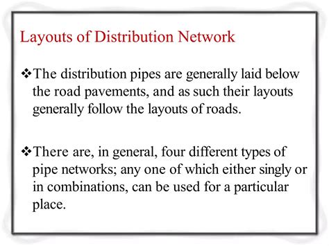 Water Distribution System Pptx Water Services Home Utilities