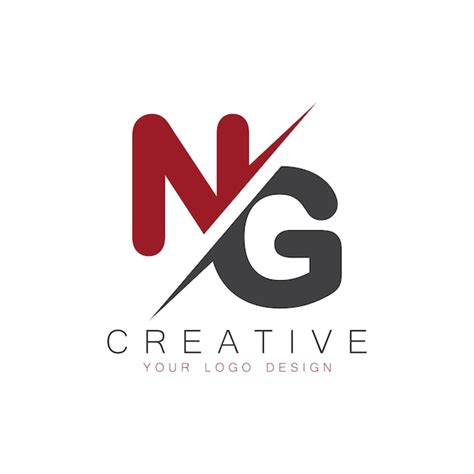 Premium Vector NG Initial Monogram With Letter Creative Logo