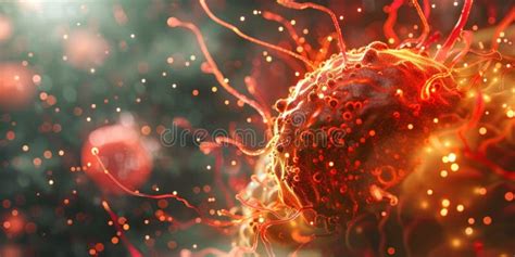 Abstract Representation Of A Virus Particle Generative Ai Stock Illustration Illustration Of