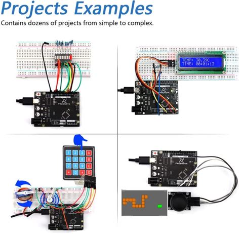 An Expanded Arduino Kit Based On An Arduino Uno R3 Board To Build 51 Projects Freenove Ultimate