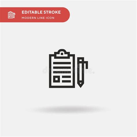 Clipboard Simple Vector Icon Illustration Symbol Design Template For