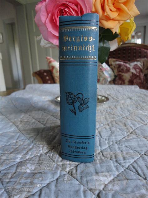 Antique Forget Me Not Book