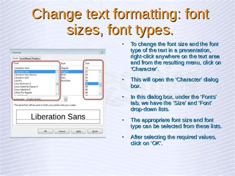 Understanding Presentations Formatting Text