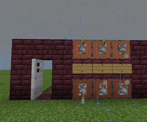 How To Make A Simple Passcode Door In Minecraft 14 Steps Instructables
