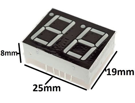 Display A Led 7 Segmenti Rosso Catodo Comune 2 Cifre Numero 056